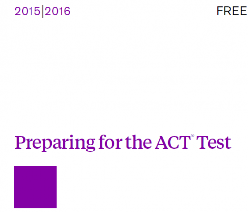 ACT releases Official Practice Test: 2015-16 Form 72C - Quantum ACT Prep