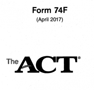 2017 April ACT Form 74F: Video Explanations - Quantum ACT Prep