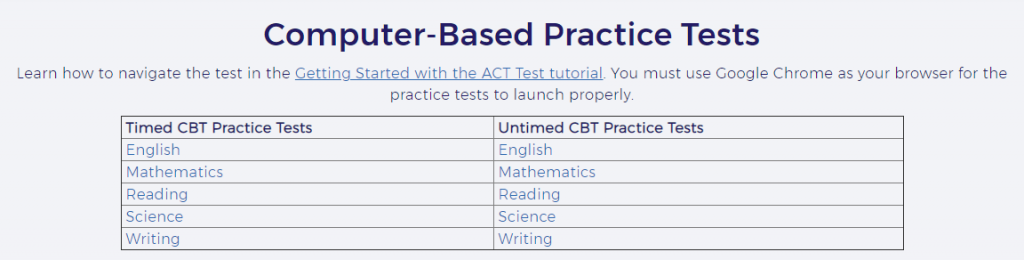 Free computer based ACT test (2013 June ACT Form 71C) - Quantum ACT Prep