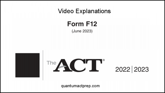 Official ACT Tests Archives - Quantum ACT Prep