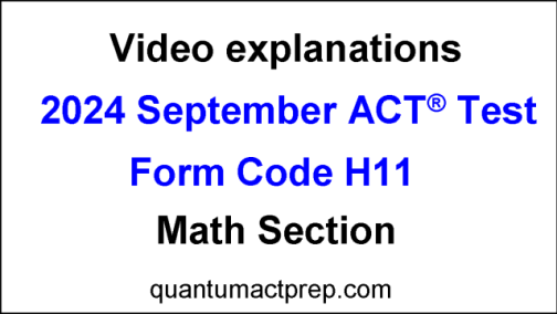 Official ACT Tests Archives - Quantum ACT Prep