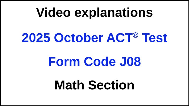 Official ACT Tests Archives - Quantum ACT Prep